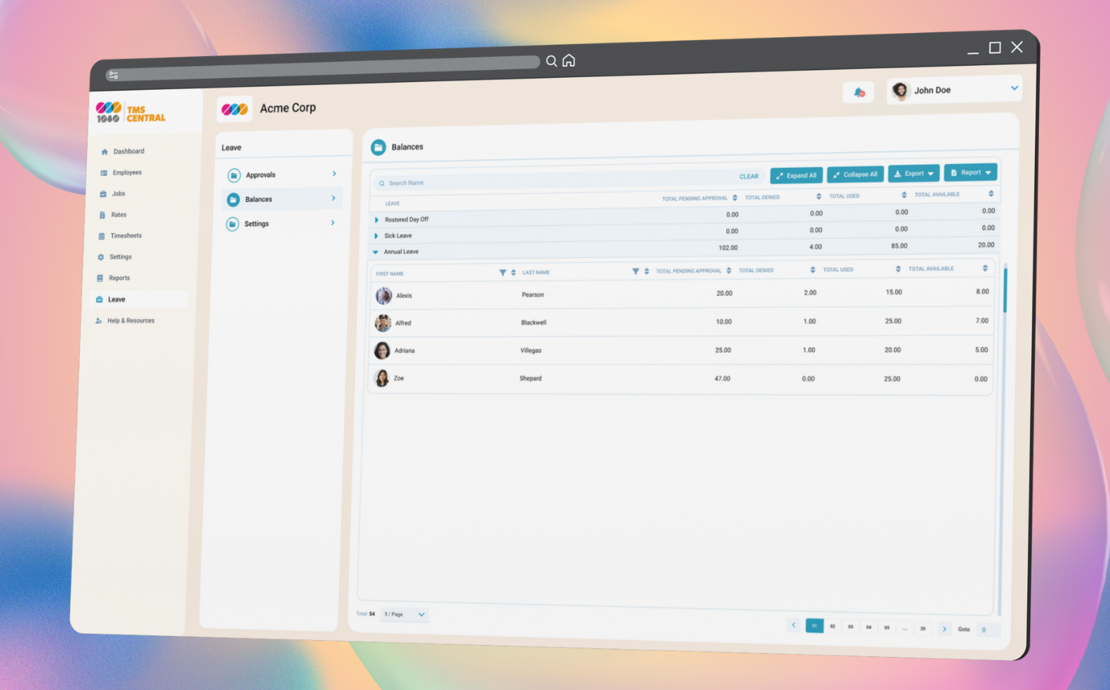 Leave Management – 1080Agile